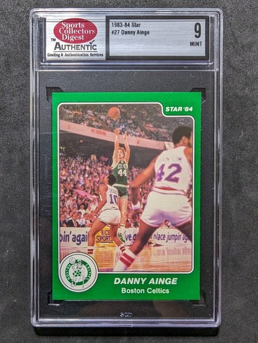 1983-84 Star Company DANNY AINGE rookie card # 27 ((( SCD 9 MINT graded ...