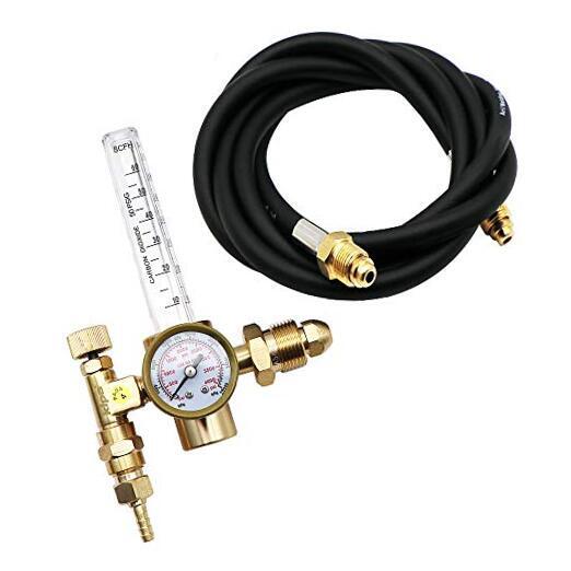Argon Flowmeters Regulator with Gas Hose, Welding CGA580 Miller Lincoln ...