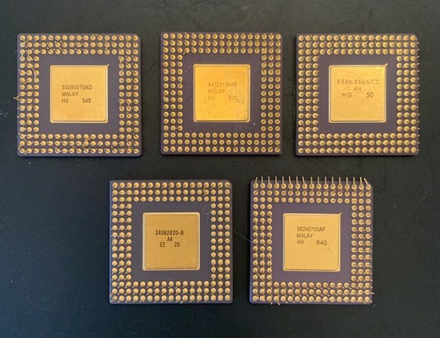 Intel DX4 Computer Processor Chips Lot of 5 Used iCOMP index=435 | eBay