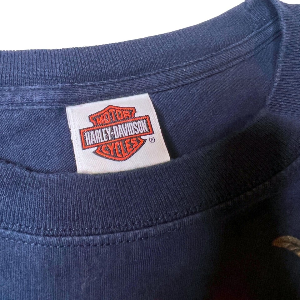 Harley Davidson Eagle Black T-Shirt - Large - Grand Prairie Longhorn ...