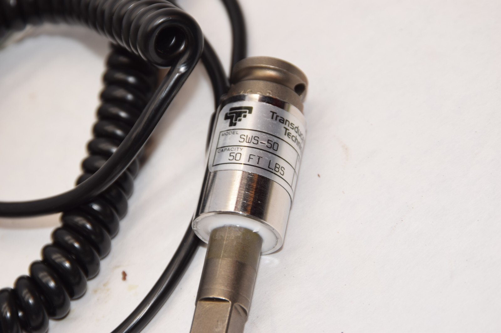 (NEW) TRANSDUCER TECHNIQUES SWS-50 Socket Wrench Torque Sensor 50' Lbs ...