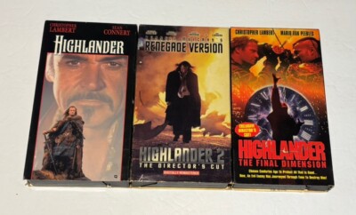 Lot Of 3 Highlander VHS Movies | eBay