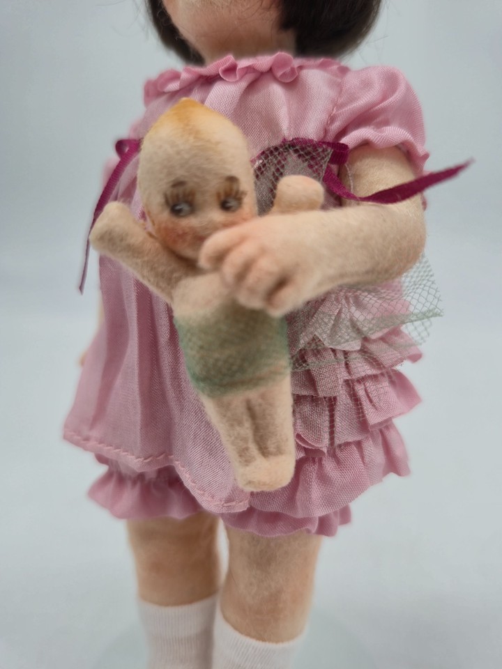 R John Wright 7.5" BABY PEGGY - HOLLYWOOD RJW Convention Doll w/Kewpie ...