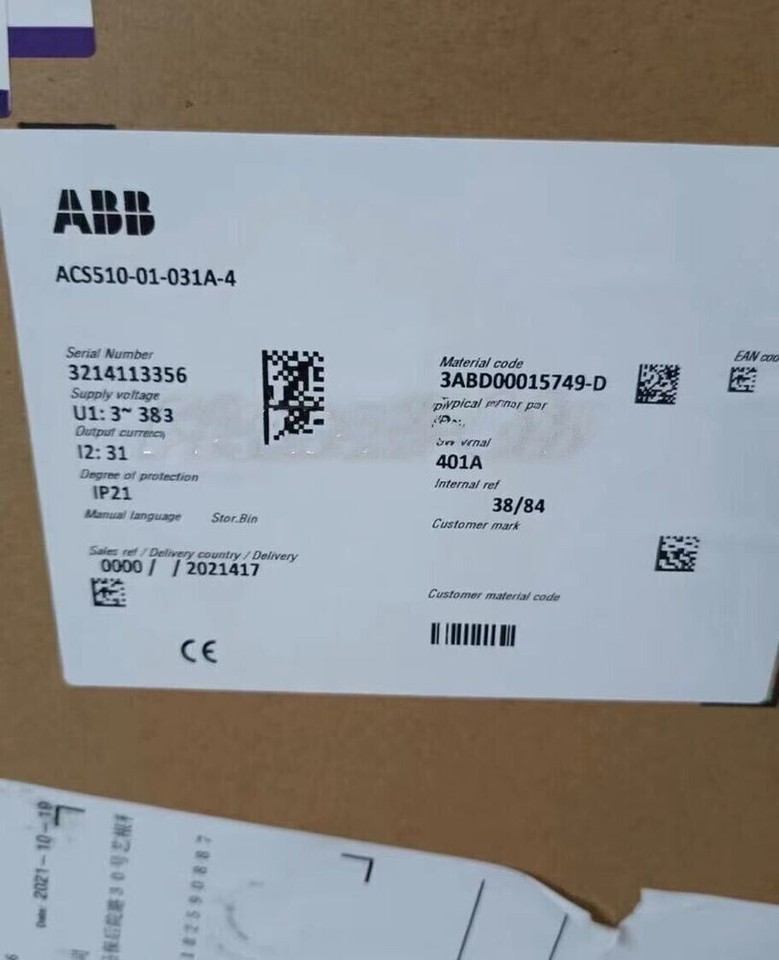 Brand New One New ABB ACS550-01-031A-4 Inverter ACS55001031A4 No Keypad ...
