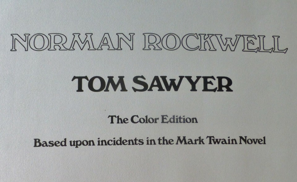 NORMAN ROCKWELL Tom Sawyer / Dead Cat HAND SIGNED numbered 80/200 1973 ...