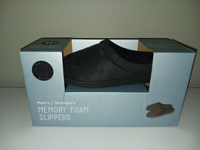 Wayland Square Unisex Memory Foam Slippers Size M-Men 8-9 Women 9-10 ...
