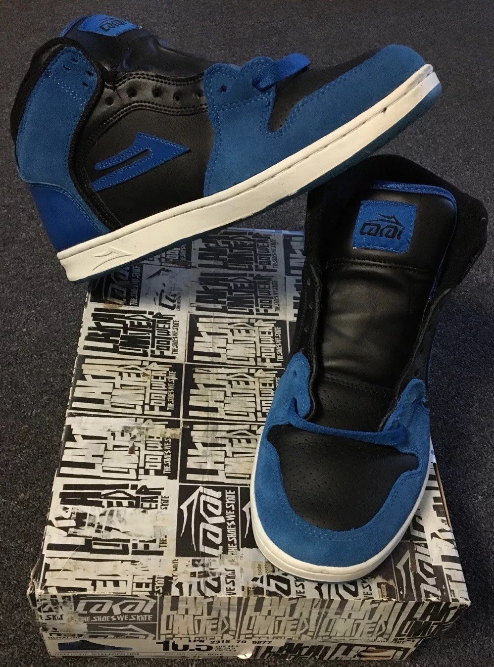 Vtg 2007 Lakai Telford 10.5 Carroll Howard MJ Staple Dc Es Koston Skate ...