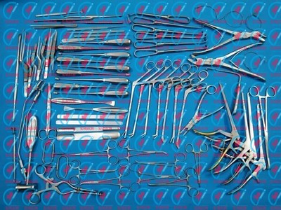 78 Pcs Set Basic Craniotomy & Laminectomy Surgical Orthopedic Spinal ...