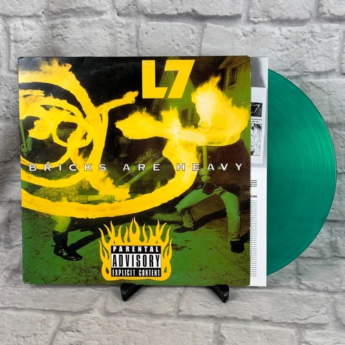 L7 Bricks Are Heavy LP Green Colored Vinyl 2014 Reissue Wargasm ...