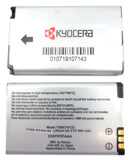OEM Battery TXBAT10133 900mAh For Kyocera K127 Marbl K132 Velvet K126c ...