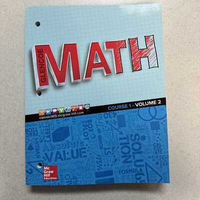 GLENCOE MATH, COURSE 1, STUDENT EDITION, VOLUME 2 (MATH **BRAND NEW ...