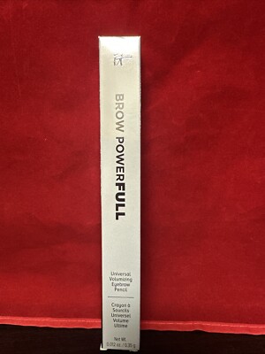 IT Cosmetics Brow PowerFULL Universal TAUPE Eyebrow Pencil Full Size 0. ...
