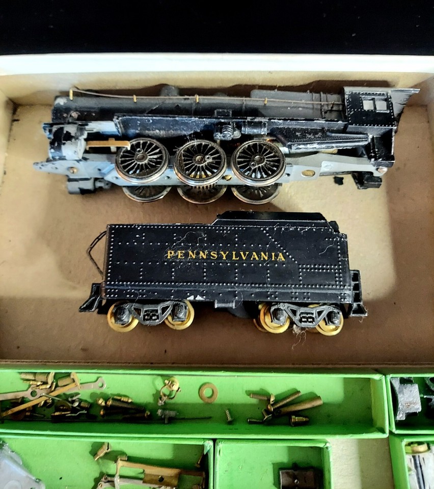 Penn Line HO 4-6-2 K-4 Locomotive & Tender Kit Diecast W/Box Untested ...