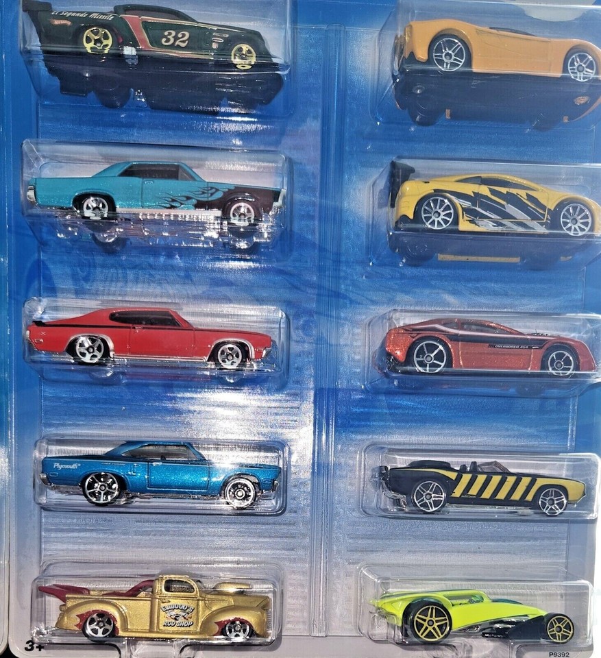 Hot Wheels 10 Pack Cars 2009 Mystery Set, Mattel P9392-0910 - 2 ...