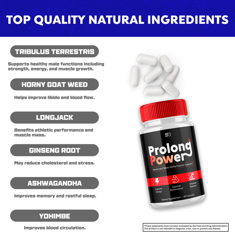 Prolong Power Capsules - Boost Male Vitality and Performance (1 Pack ...