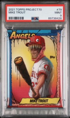 2021 Topps Project 70 Mike Trout Alex Pardee Angels #79 PSA 9 | eBay