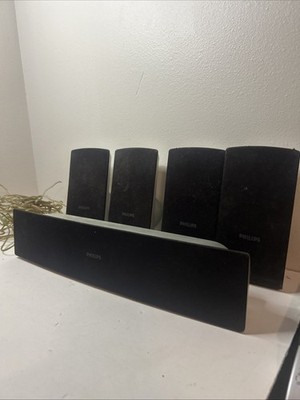 Philips CS350 E Surround Sound Home Theater 5 Piece Speaker System w ...