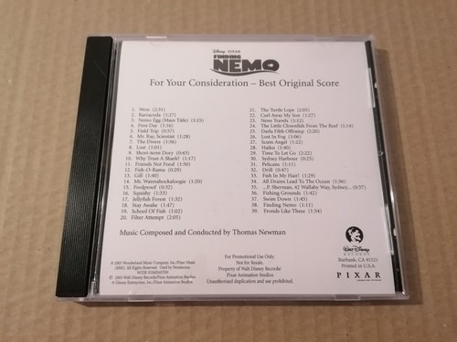 FINDING NEMO THOMAS NEWMAN DISNEY FYC BEST ORIGINAL SCORE CD SOUNDTRACK ...