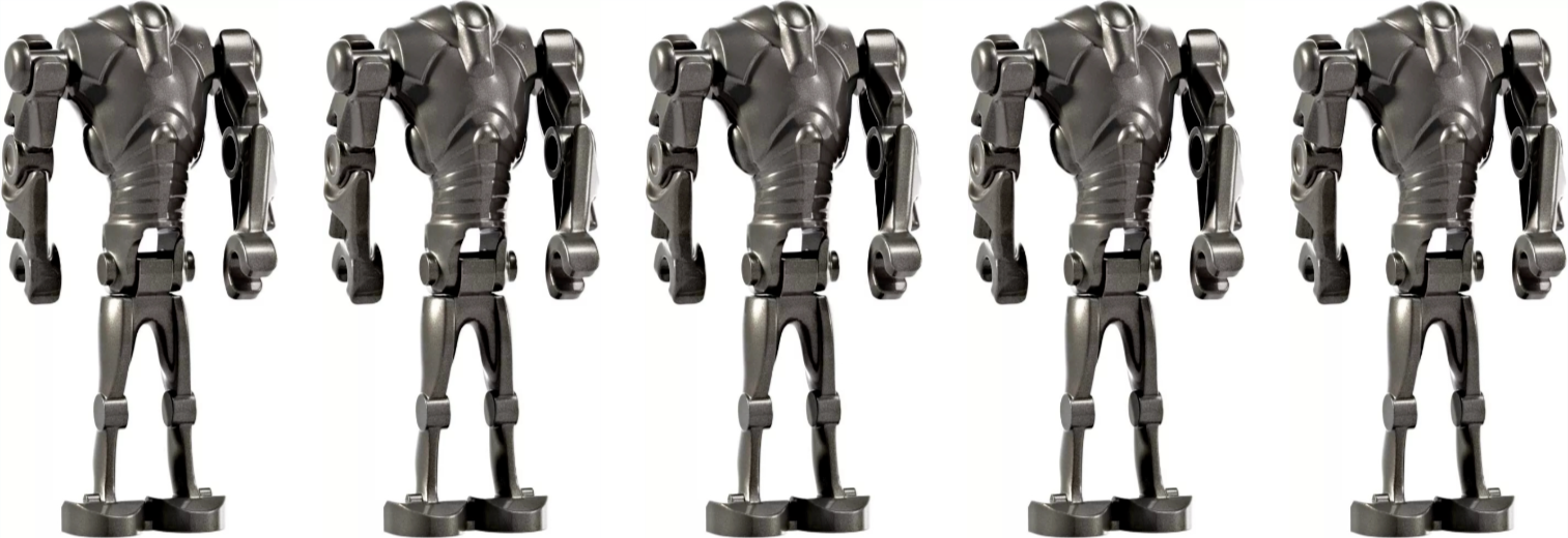 LEGO Star Wars B2 Super Battle Droid Minifigure LOT of 5x 75372 The ...