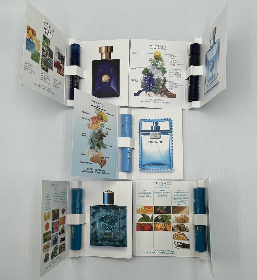 Men's 5PC Versace Perfume Sample Set-NEW | eBay