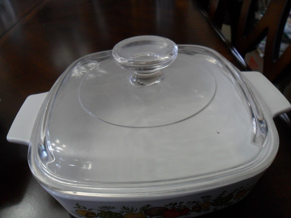 PR MCM CORNING WARE L'ECHALOTE 7" X 8 3/4" HDNL TO HDNL W/LIDS 1 QT ...