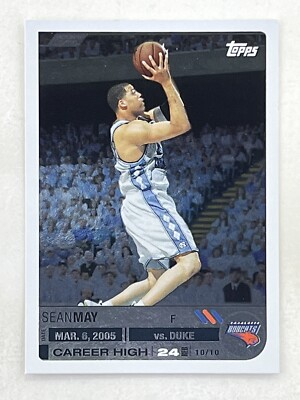 Sean May 2005-06 Topps Big Game RC /529 #129 Sports Bobcats 49ers ...