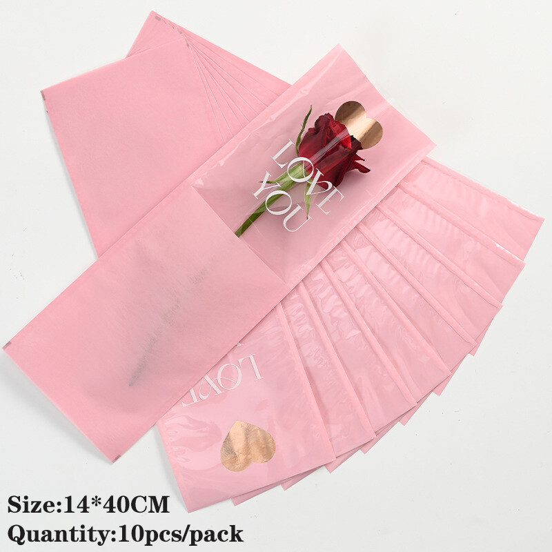 10/20pcs Single Rose Flower Gift Wrapping Paper Wedding Floral Package ...