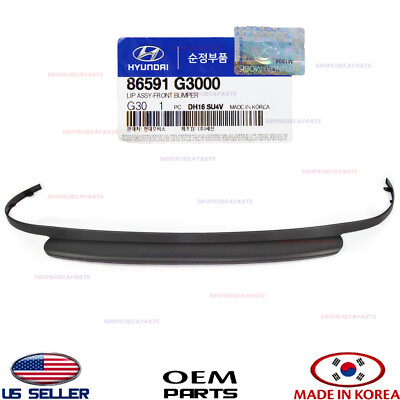 Genuine Front Bumper Lower Deflector Lip OEM 18-20 Hyundai Elantra GT ...