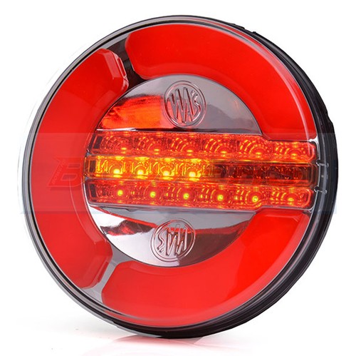 LED REAR ROUND HAMBURGER LAMP LIGHT PROGRESSIVE INDICATOR FLAT BED ...