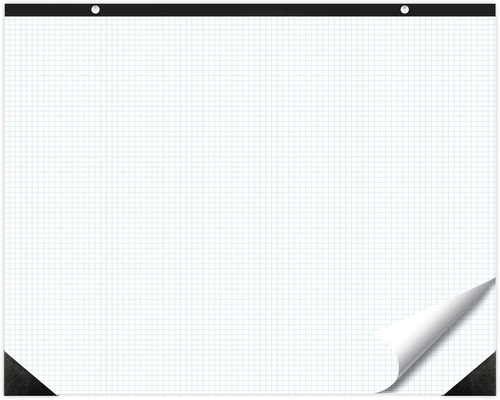 Large Engineering Graph Paper 22x17 in Sturdy Desk Pad 1/4 in Quad Grid ...