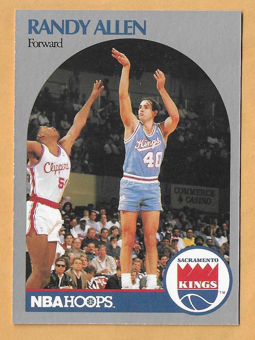 RANDY ALLEN SACRAMENTO KINGS #254 NBA HOOPS 1990-91 | eBay
