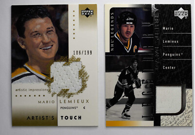 Mario Lemieux LOT 2002-03 Upper Deck Artistic Impressions Artist's ...