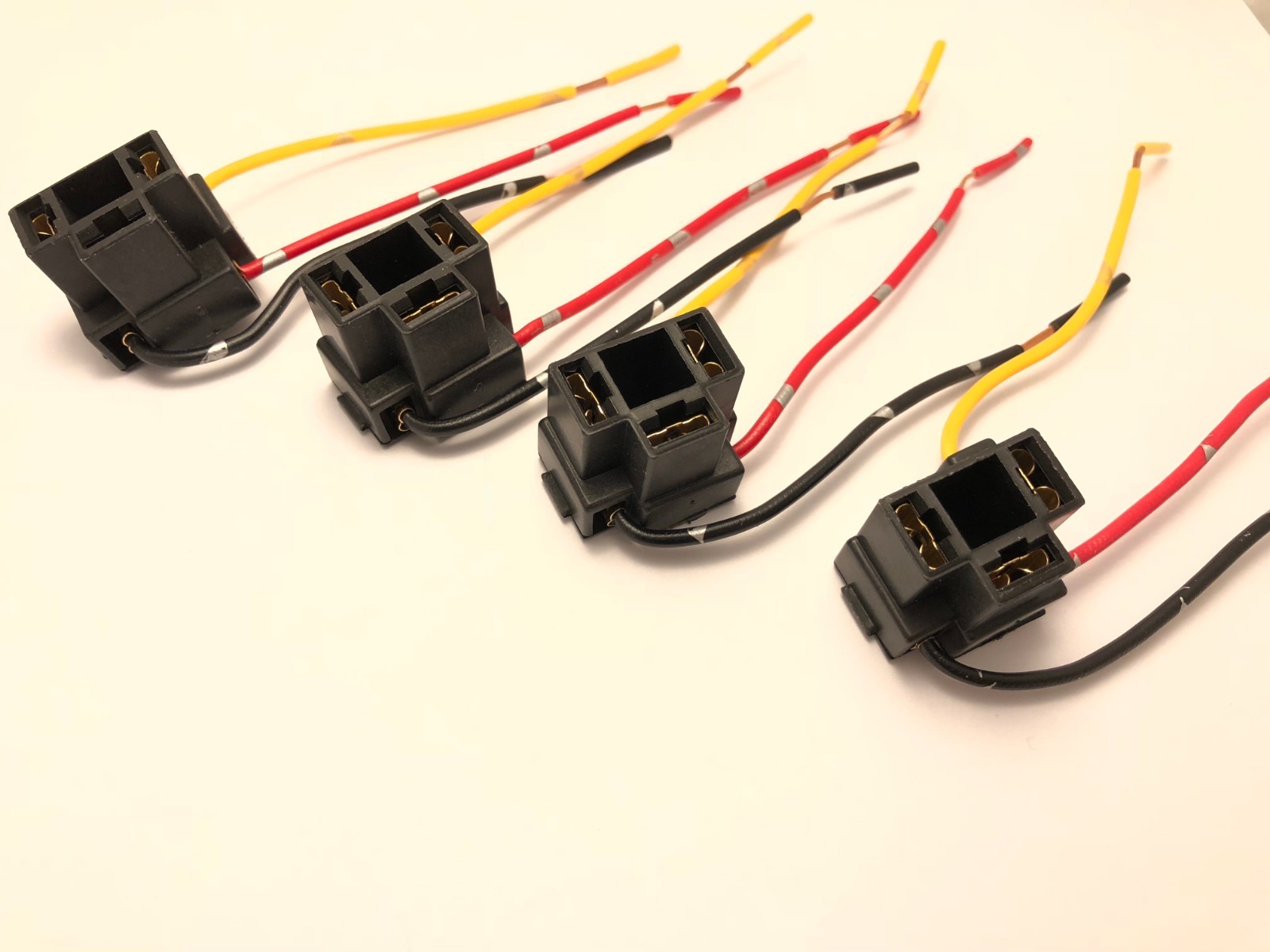 4 x H4 Female Headlight Wire Harness Connector Wiring plug socket H4 ...