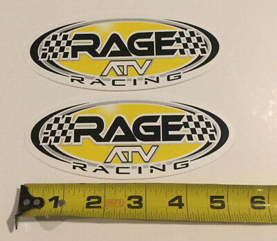 RAGE ATV RACING 2X MX OFF-ROAD ENDURO DIRTBIKE UTV DECALS STICKERS ...