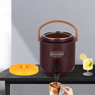 Stainless Steel Insulated Bucket W/ Faucet Lid Keep Warm And Cold ...