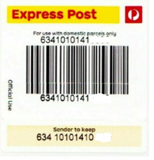 20x Australia Post Registered Post Prepaid Label Labels - Tracking ...