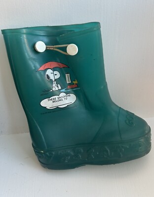 Vintage Snoopy Snoopers 1960s Rubber Boots Kids/Toddlers Size 5 | eBay