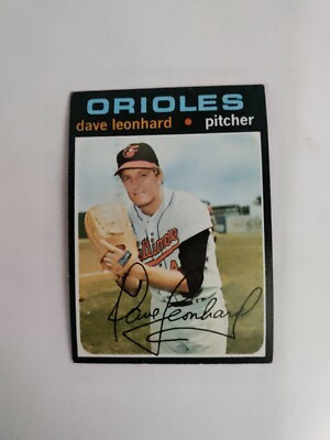 1971 TOPPS DAVE LEONHARD BASEBALL CARD ORIOLES GOOD GD HI #716 read | eBay