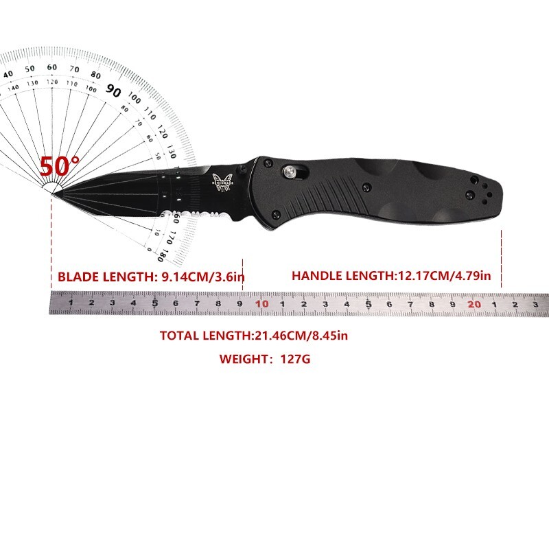 Benchmade 583SBK Barrage Assisted Opening Pocket Knife 3.6" Partially ...