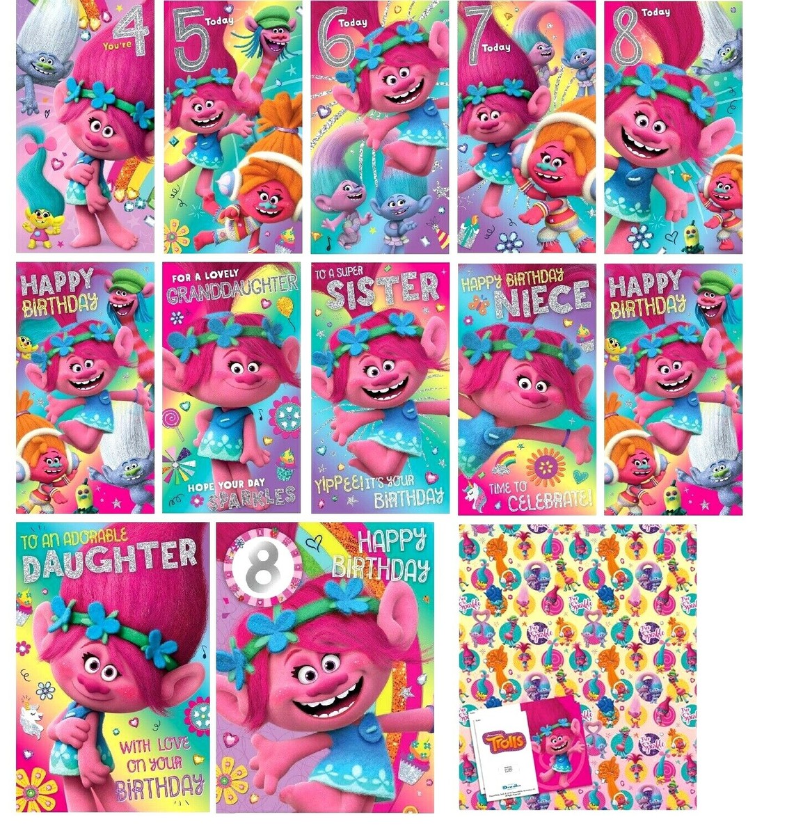 Troll Birthday Quotes A5 , Troll With Green Hair CUP1060036_1398