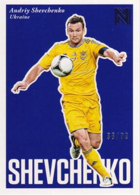 2017 Andriy Shevchenko /99 Panini Nobility Ukraine Base Short Prints ...