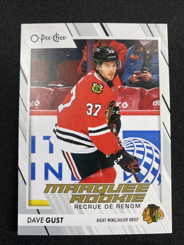 2023-24 O-Pee-Chee Hockey Marquee Rookie Dave Gust #545 Chicago ...