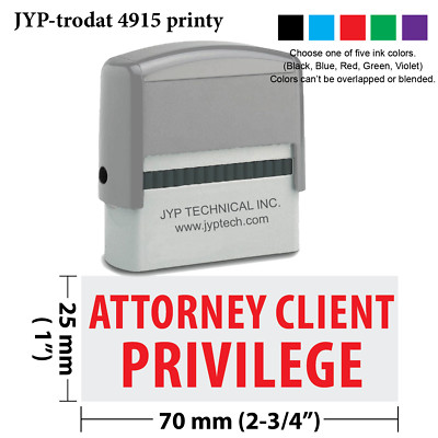 Attorney Client Privilege - Extra Large Trodat 4915 Self Inking Rubber ...