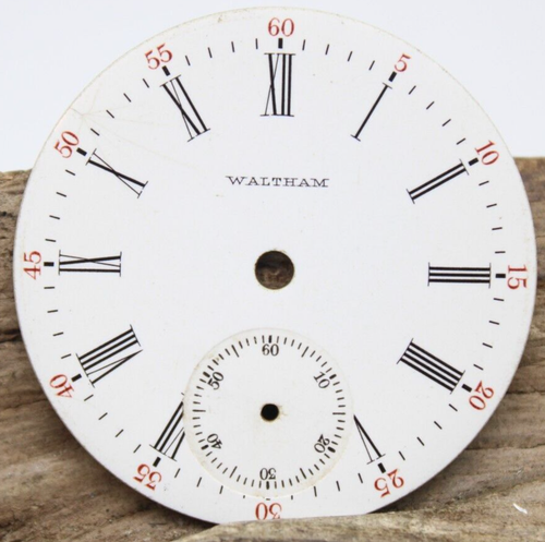 WALTHAM POCKET WATCH DIAL ROMAN NUMERAL INDICES 41.9mm (GG3) | eBay