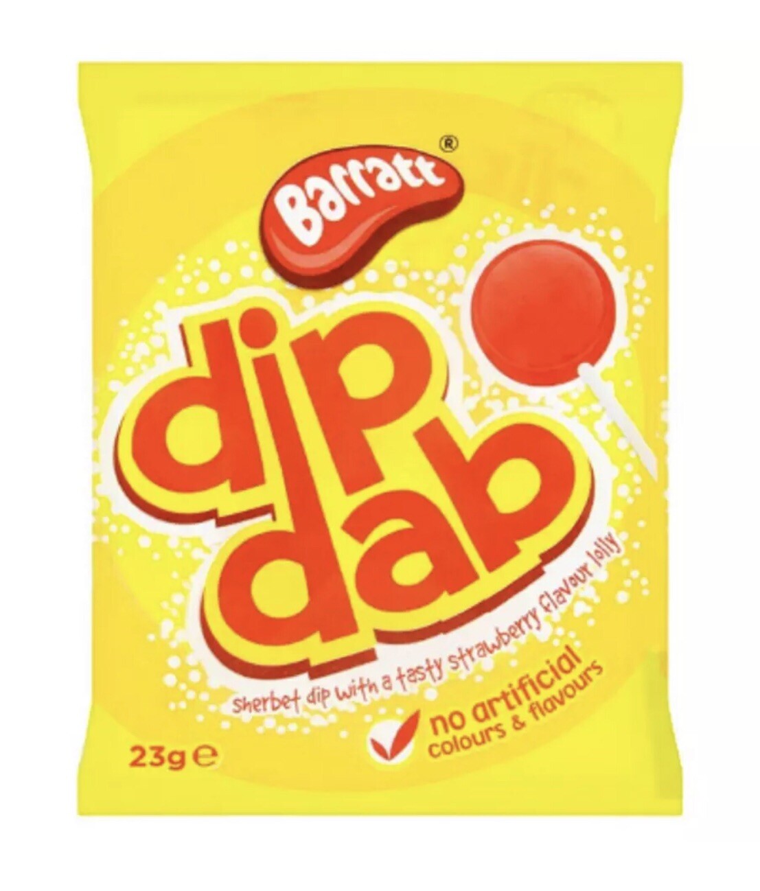 Barratt Dib Dab Sherbet Dip With Strawberry Lolly 23g | eBay UK