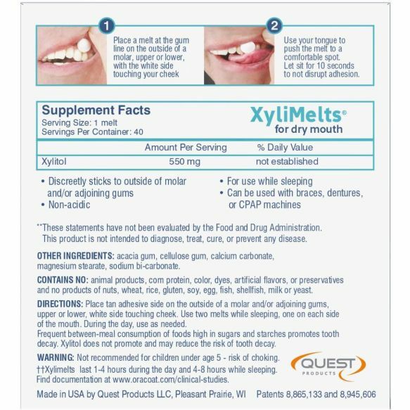 XYLIMELTS FOR DRY MOUTH MINT-FREE, 120 DISC MAILER PACK | eBay Australia