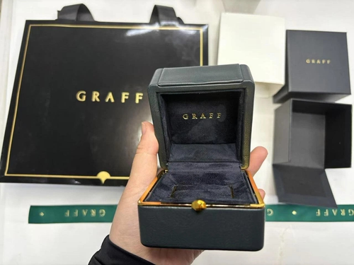 GRAFF Ring case Black Leather Accessories Jewelry box | eBay