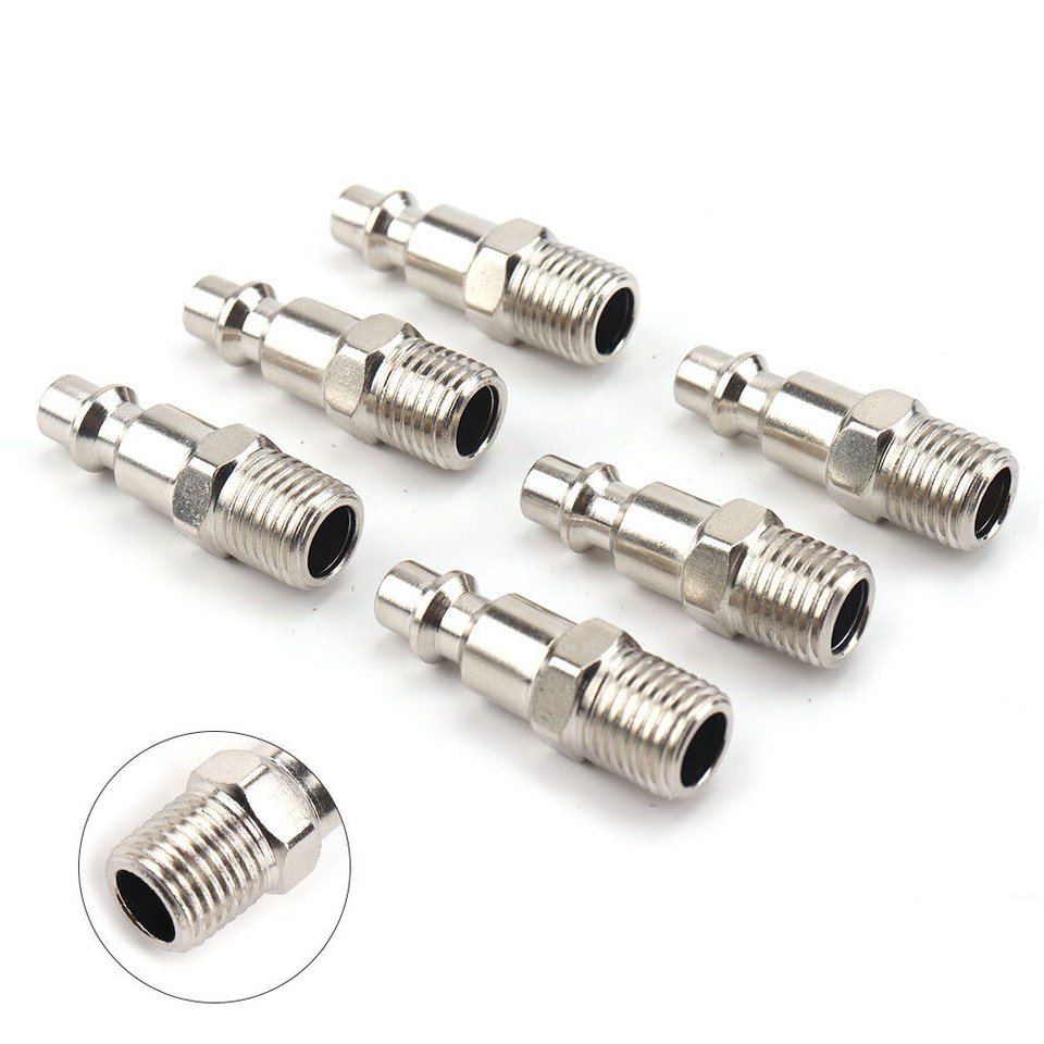 5Pcs Quick Coupler Set Air Hose Connector Fittings 1/4" Male Threads ...