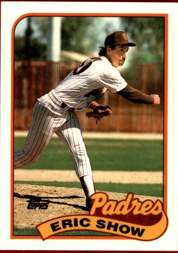 1989 Topps Tiffany Baseball Eric Show San Deigo Padres | eBay