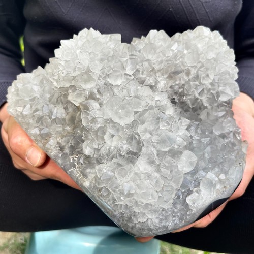 9.35LB TOP Natural crystal flower Cluster Quartz Point vug mineral ...